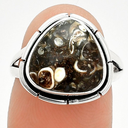Natural Turtella Jasper - USA 925 Sterling Silver Ring s.7 Jewelry R ...