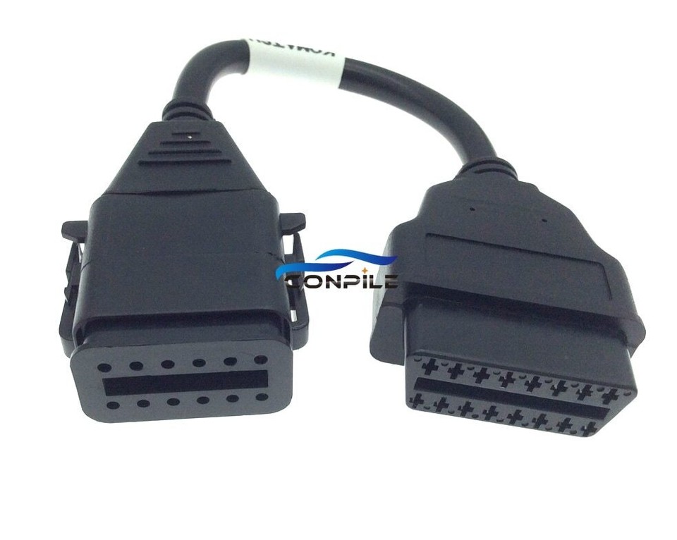 12pin to OBDII OBD2 16pin for Komatsu Cummins diagnostic connect Cable ...