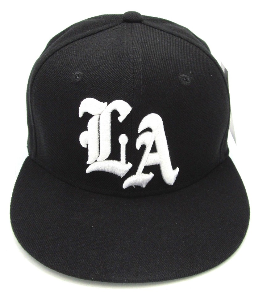 LOS ANGELES Snapback Cap Hat LA City California 3D Embroidered Text NWT ...
