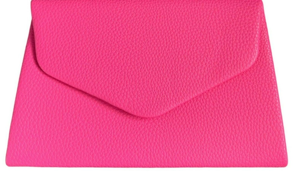 Cerise Pink Top Handle Clutch Bag Shoulder Bag Handbag Hot Pink Grab ...
