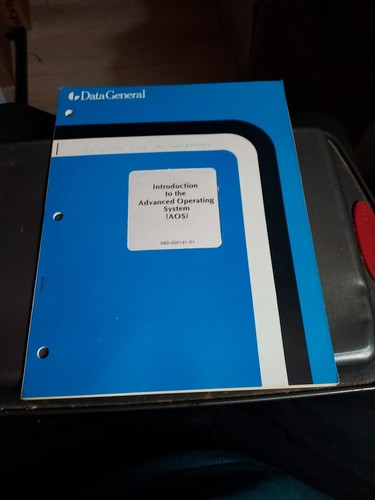 DATA GENERAL INTRODUCTION TO THE ADVANCED OPERATING SYSTEM (AOS) | eBay