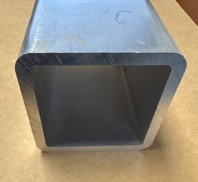 3"x 3"x 1/4" Wall x 7.5 in OAL 6061-T6 Aluminum Square Tube Round ...