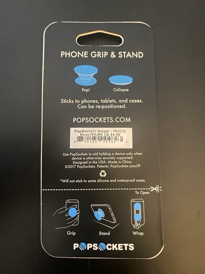 PopSockets Single Phone Grip PopSocket Universal Holder Moon | eBay