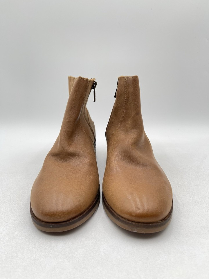 Women’s Lucky Brand Pedera Ankle Side Zip Boot Brown Size 7.5M | eBay