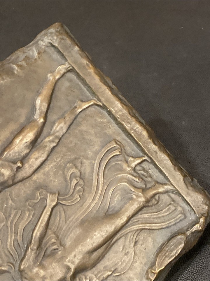 VTG Bronze Relief Neoclassical Style Roman Greek Mythology Nude NO ...