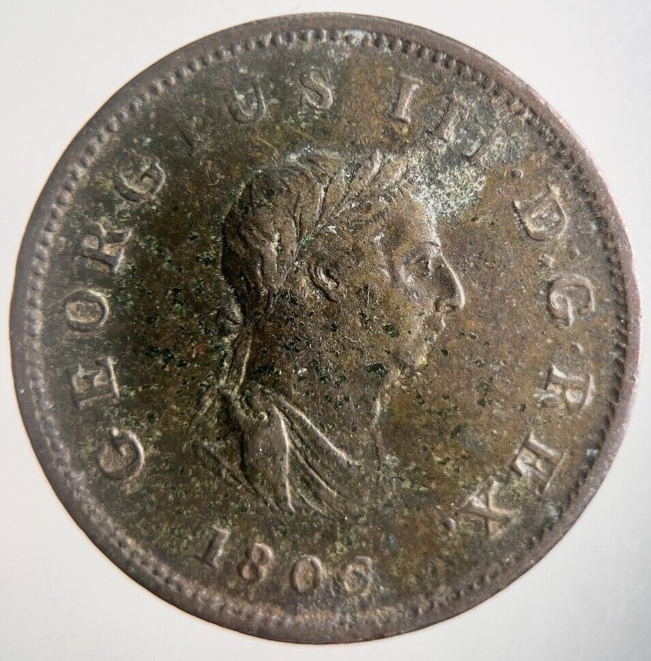 1806 George III 3rd Half-Penny Coin | Fine Collectable Grade | a4395 | eBay