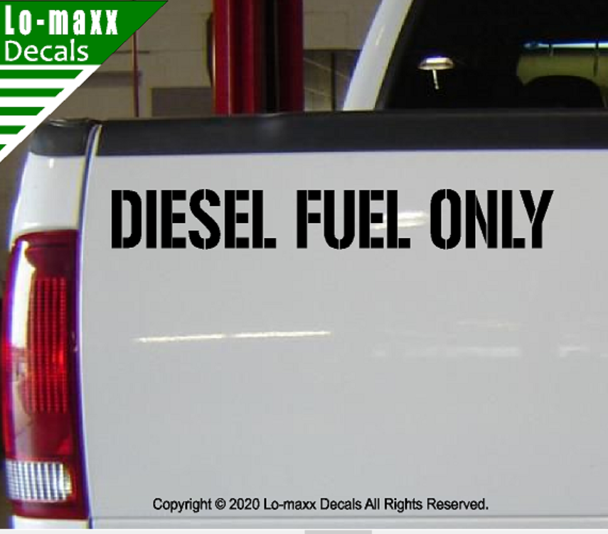 Diesel fuel Only Military Stencil Font Superior High Quality Die Cut ...