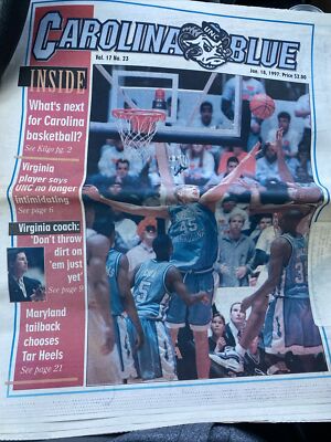January 18, 1997 Carolina Blue Newspaper Magazine UNC Cota Serge ...
