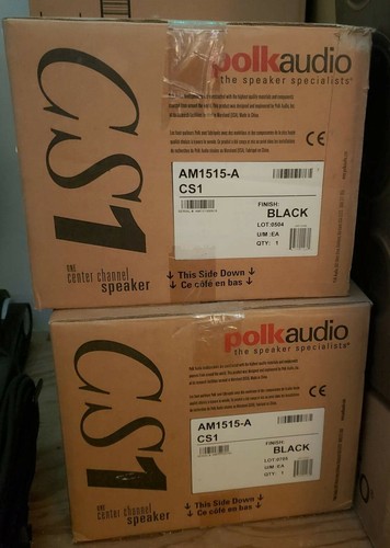 Polk Audio Monitor CS1 Center Channel, Black Wood, Silver Face, Blk ...
