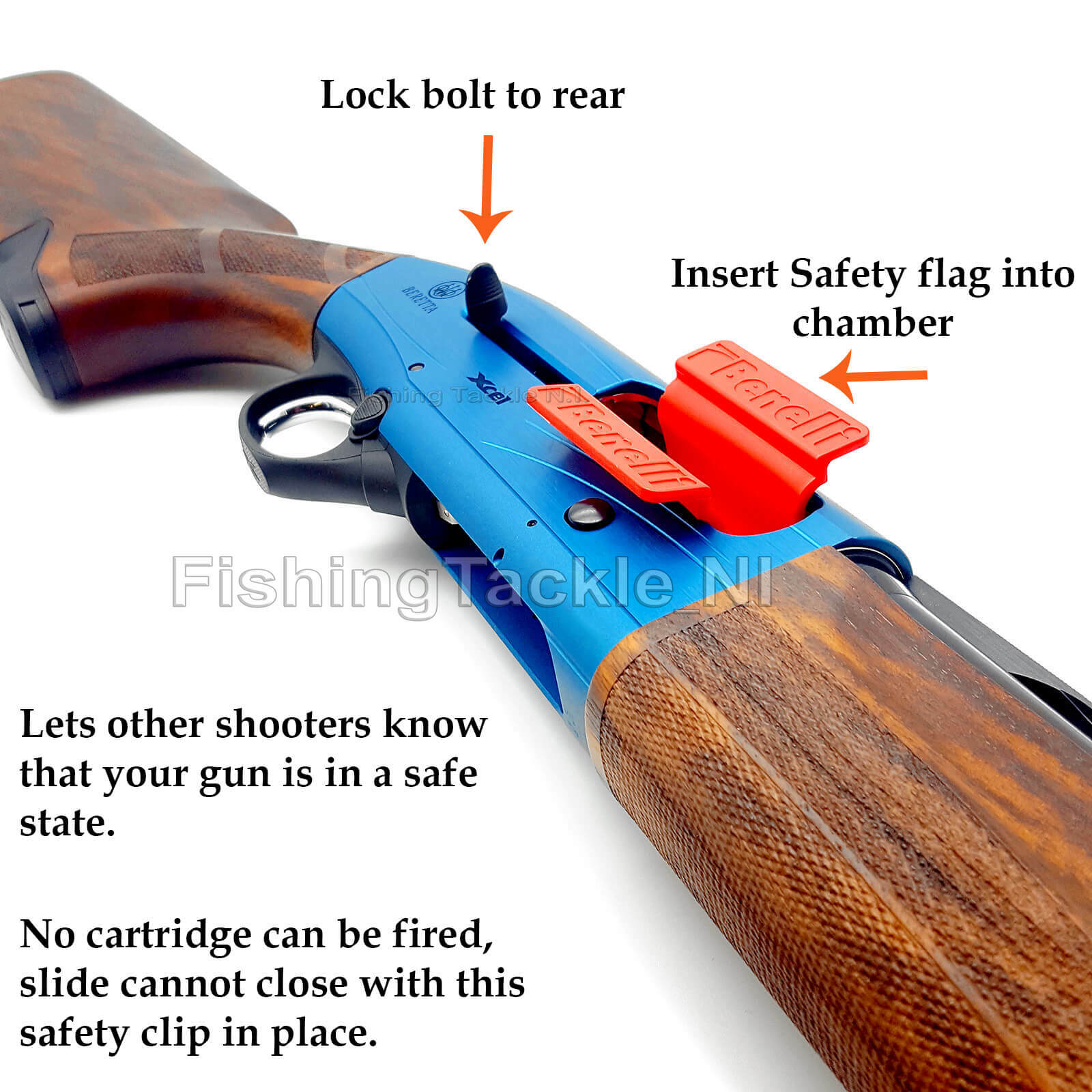 Semi Auto Shotgun Safety Flag GMK Benelli Breech Plug Clip - Game ...