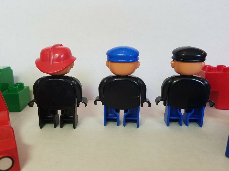LEGO DUPLO Vintage Police & Fireman Minifig Lot from 2654, 2637, 2638 ...
