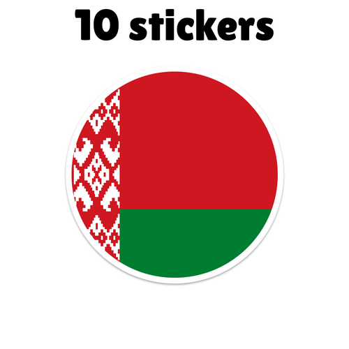 Belarus Round Circle Flag Sticker Decal Vinyl Fade & Waterproof | eBay