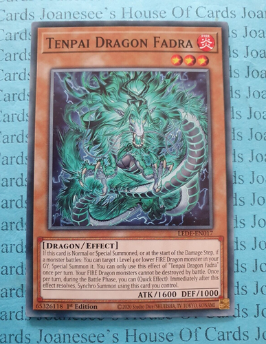 LEDE-EN017 Tenpai Dragon Fadra Yu-Gi-Oh Card 1st Edition New | eBay.de