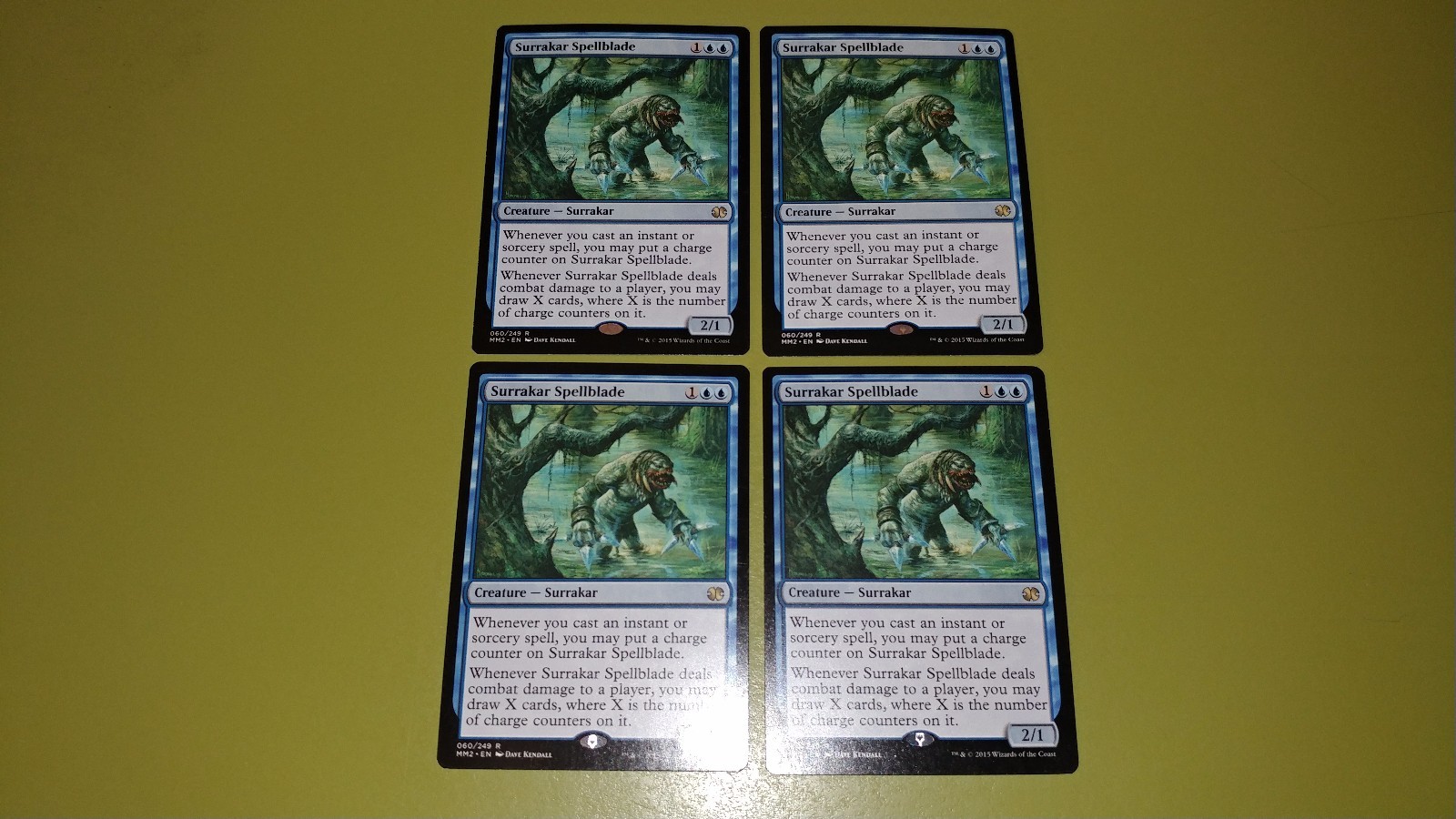 Surrakar Spellblade x4 - Modern Masters 2015 - Magic the Gathering MTG ...