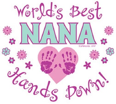Worlds Best Nana ... Hands Down Tshirt Sizes/Colors | eBay