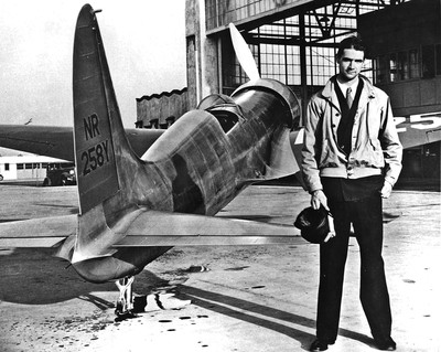 New 8x10 Photo: Aviator Howard Hughes with H-1 Racer, Hughes Aircraft ...
