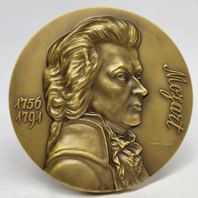 ART/ CLASSICAL MUSIC/ Austrian Composer WOLFGANG AMADEUS MOZART Bronze ...