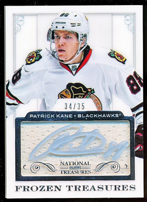 2013-14 Panini National Treasures Frozen Treasures Auto Jersey Patrick Kane /35 | eBay