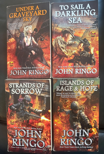 John Ringo Black Tide Rising 4-Book Set, Baen 1st Ed, VG Zombie Epic | eBay