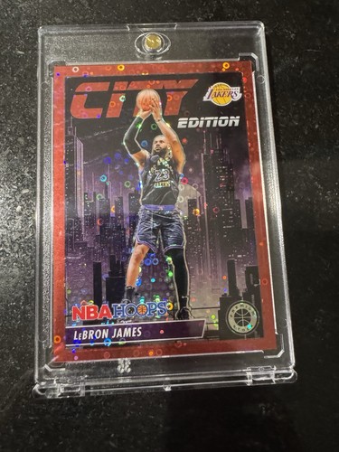 2023-24 NBA Hoops Premium Stock City Edition & Sheesh LeBron James Red ...