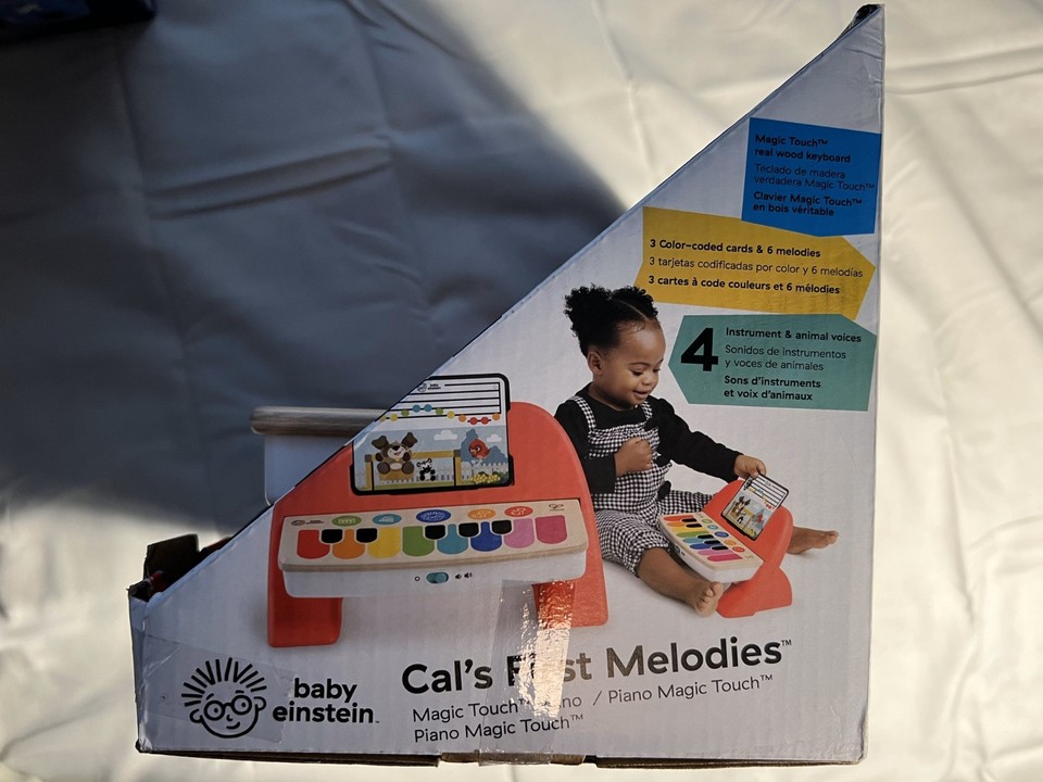 Baby Einstein Cal's First Melodies Wooden Magic Touch Piano Toy for ...