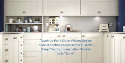 Wickes Kitchen Touch Up Repair Paint Kit 75ml - Tiverton Style - Bone ...