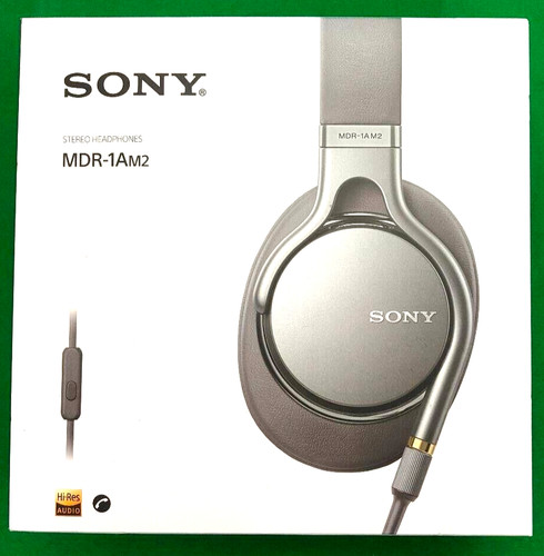 SONY MDR-1AM2 S STEREO HEADPHONES SILVER Hi-res 2018 Android iPhone ...