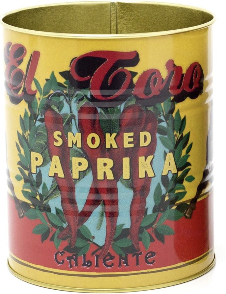 Tin Tubs Metal Storage Utensil Stationary Pot, Chilli Tin Pot, Rustic ...