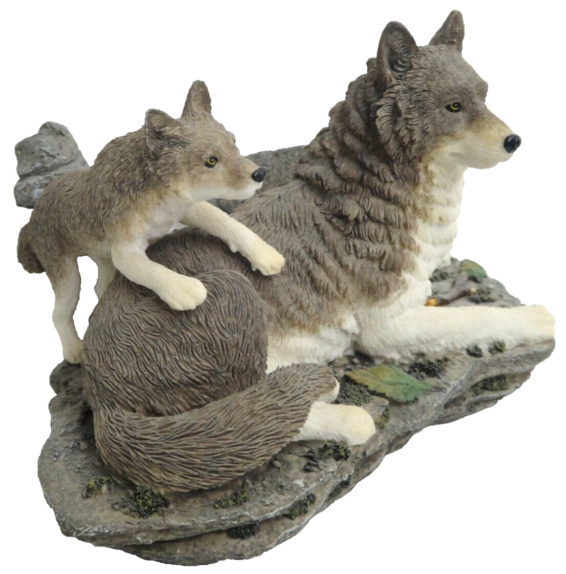 WOLF & PUP Wolves Resin Figurine Souvenir | eBay