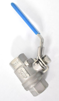 NACE MR0175 1/2" 2000WOG CF3M Stainless Steel Locking Ball Valve Blue ...