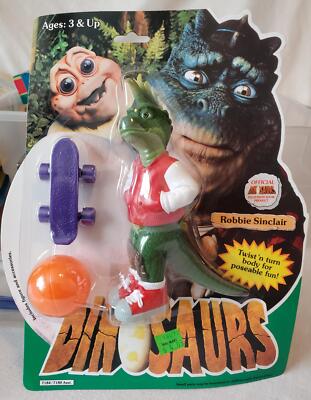 Robbie Sinclair 1991 Dinosaurs TV show 6" action figure NRFB #7184/7180 ...