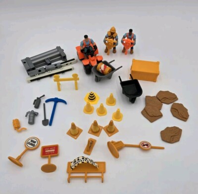 Lot of Fisher Price Imaginext Play Sets Construction 42 pieces Toys w/3 ...