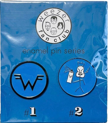 Weezer Fan Club Limited Pin Badge Blue Japan Rare Free Shipping | eBay