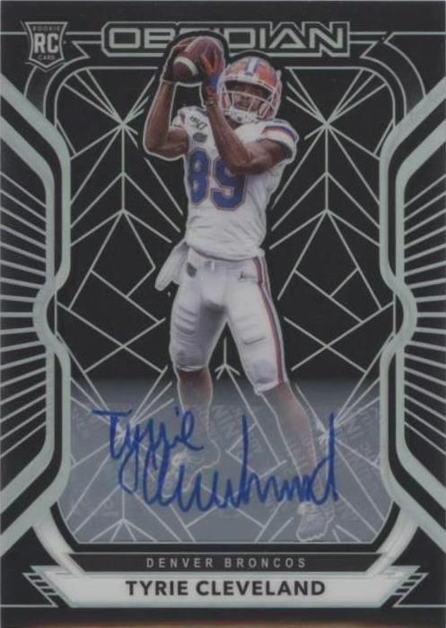 2020 Panini Obsidian - Rookies Tyrie Cleveland #198 Autographs /150 (AU ...