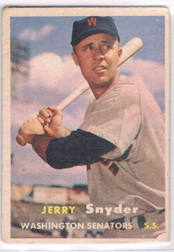 1957 Topps - Photo is Ed Fitzgerald #22 Ed FitzGerald, Jerry Snyder for ...