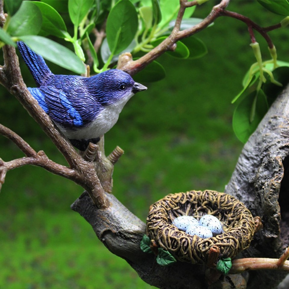 Bird Resin Crafts Enchanting Decorations Fairy Garden Setup Decorative ...