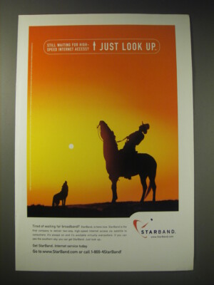 2001 Starband Internet Service Ad - Still waiting for high-speed ...