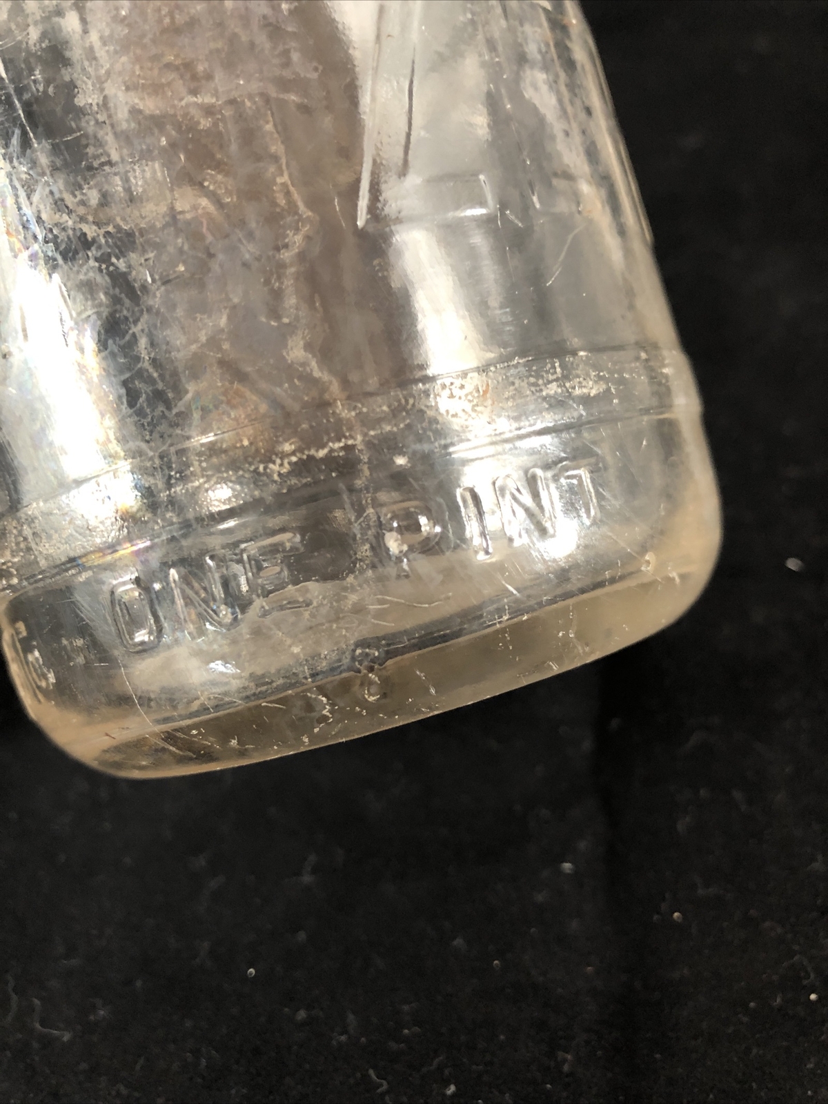 Vintage Wanzer Dairy 1 Pint Glass Milk Bottle Chicago | eBay