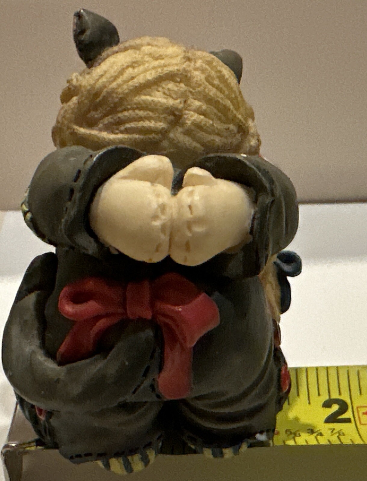 Enesco Cute As A Button Bobbin For Buttons Figurine 1996 Vintage | eBay