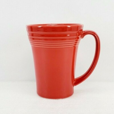 LATTE bistro MUG CUP scarlet red FIESTA WARE 18 OZ new | eBay