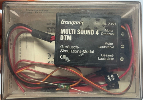 VINTAGE GRAUPNER MULTI SOUND 4 DTM No 2359 RC CAR | eBay
