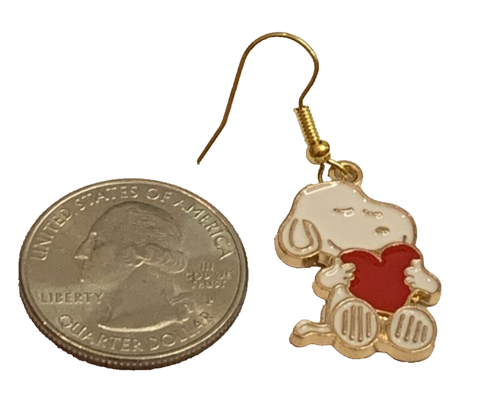 Snoopy Earrings, Gift Idea, Peanuts Earrings, Snoopy, Cute Earrings ...