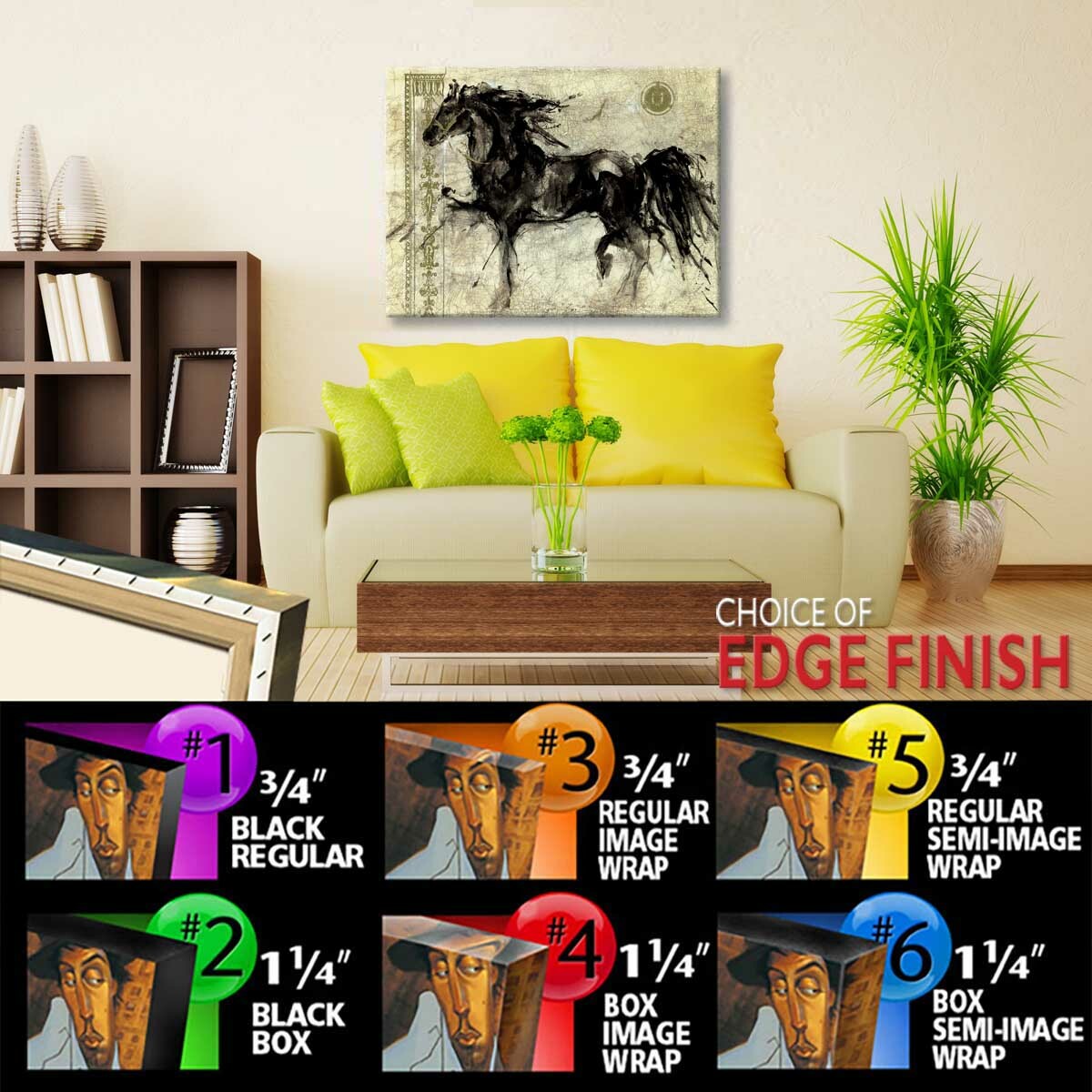 40W"x30H" LEPA ZENA by MARTA GOTTFRIED - HORSE STALLION PONY - CHOICES ...