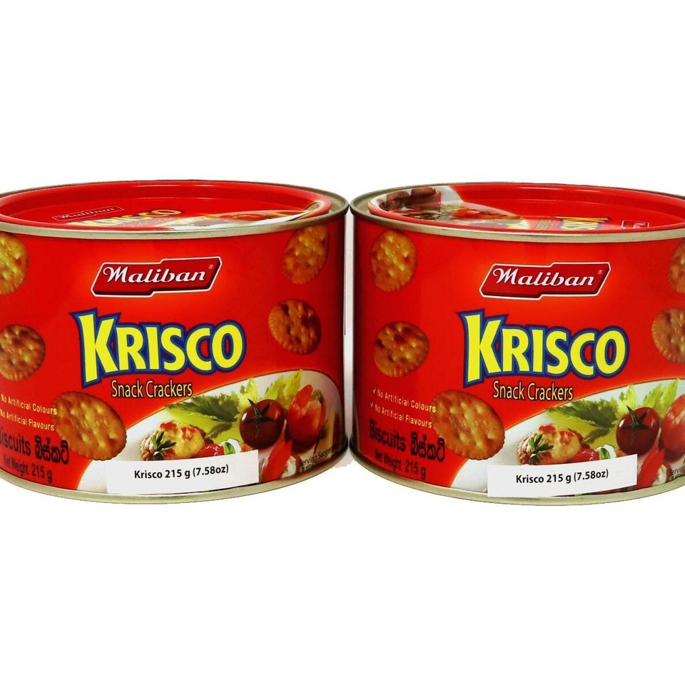 Maliban Krisco Biscuit Snack Tea Time Crispy Crackers Tin 215g Best ...
