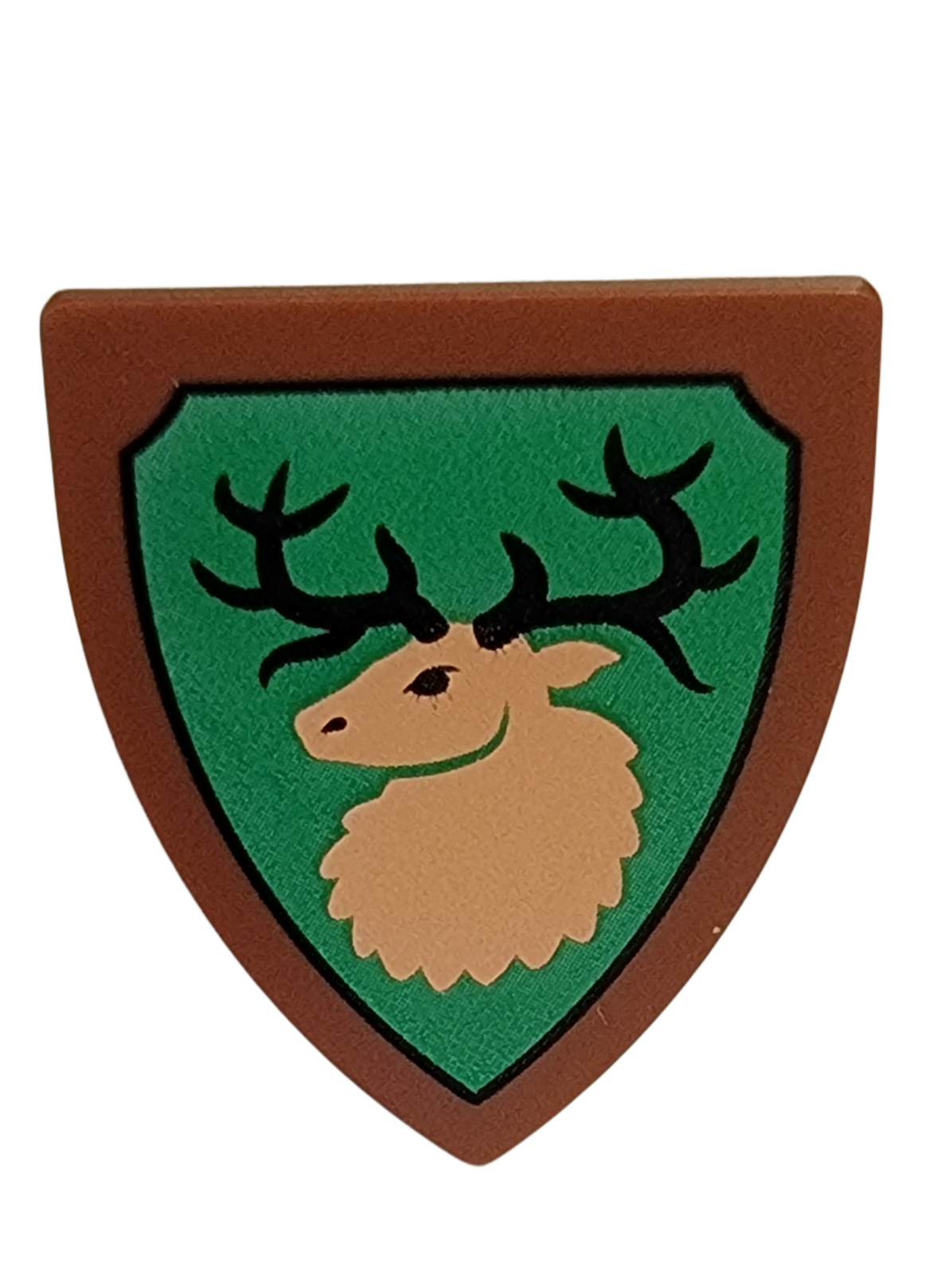 Lego New Minifigure Printed Brown Shield Forestmen Elk Deer Castle ...