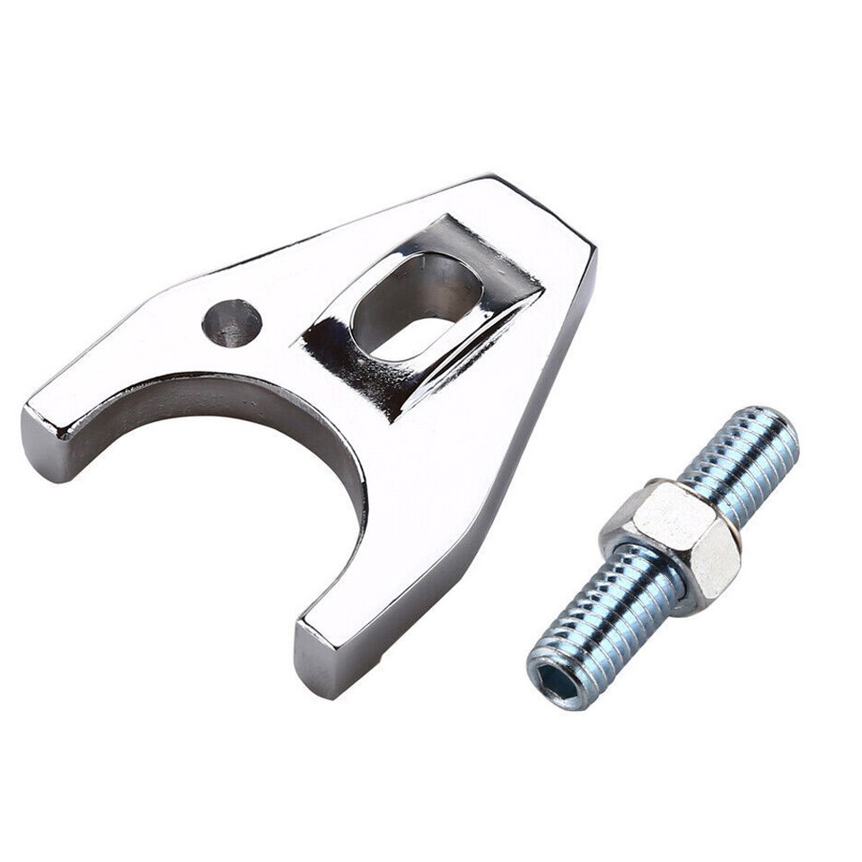 2Sets Chrome Billet Aluminum Distributor Clamp Hold Down For SBC BBC SB ...