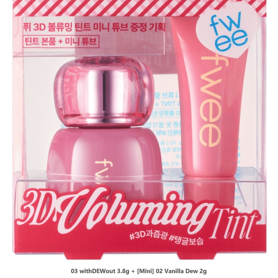 FWEE 3D Voluming Tint 3.8g + Mini 2g SET 3Colors 2025 NEW K-Beauty | eBay