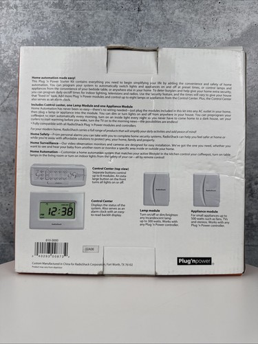 RadioShack Plug 'n Power Home Automation Starter Kit 61-3000 New Open ...