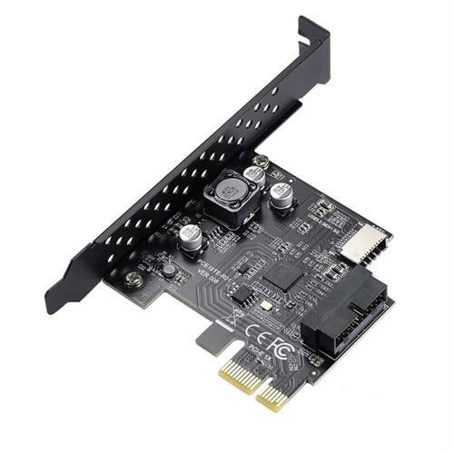 PCIE2.0 to USB3.2 Gen1 19Pin+ Type E Expansion Adapter Card Quick File ...