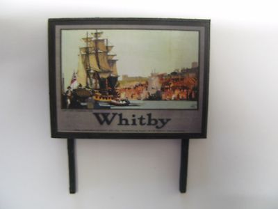 Whitby - Model Railway Billboard - N & OO Gauge | eBay UK